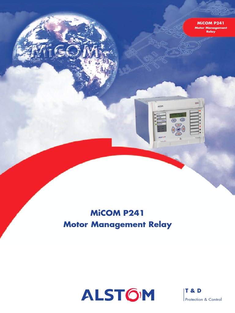 Micom P241 Motor Management Relay | PDF | Relay | Electric Motor