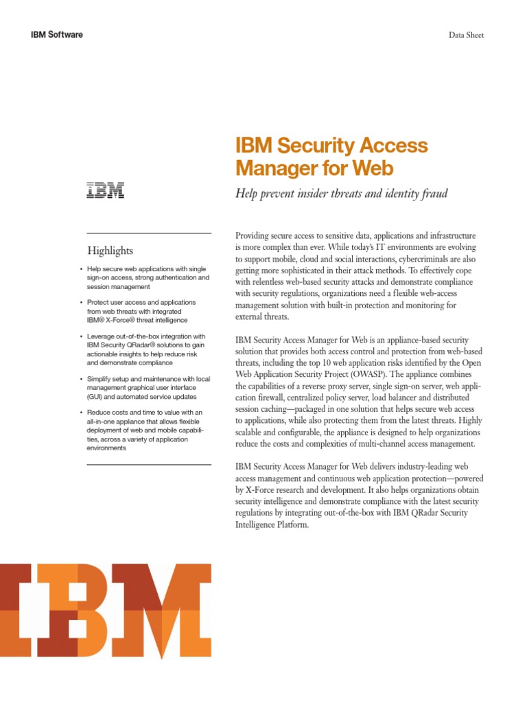 IBM SAM For Web V8 Data Sheet WGD03018USEN | PDF | Hypertext Transfer ...