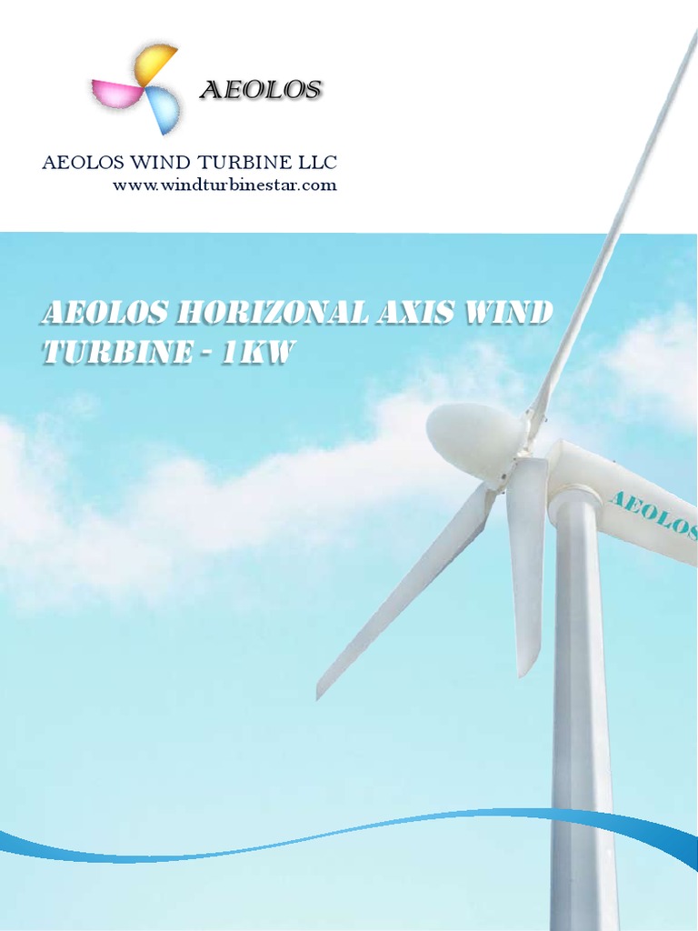AEOLOS 1kW Wind Turbine Overview | PDF | Wind Turbine | Electric Generator