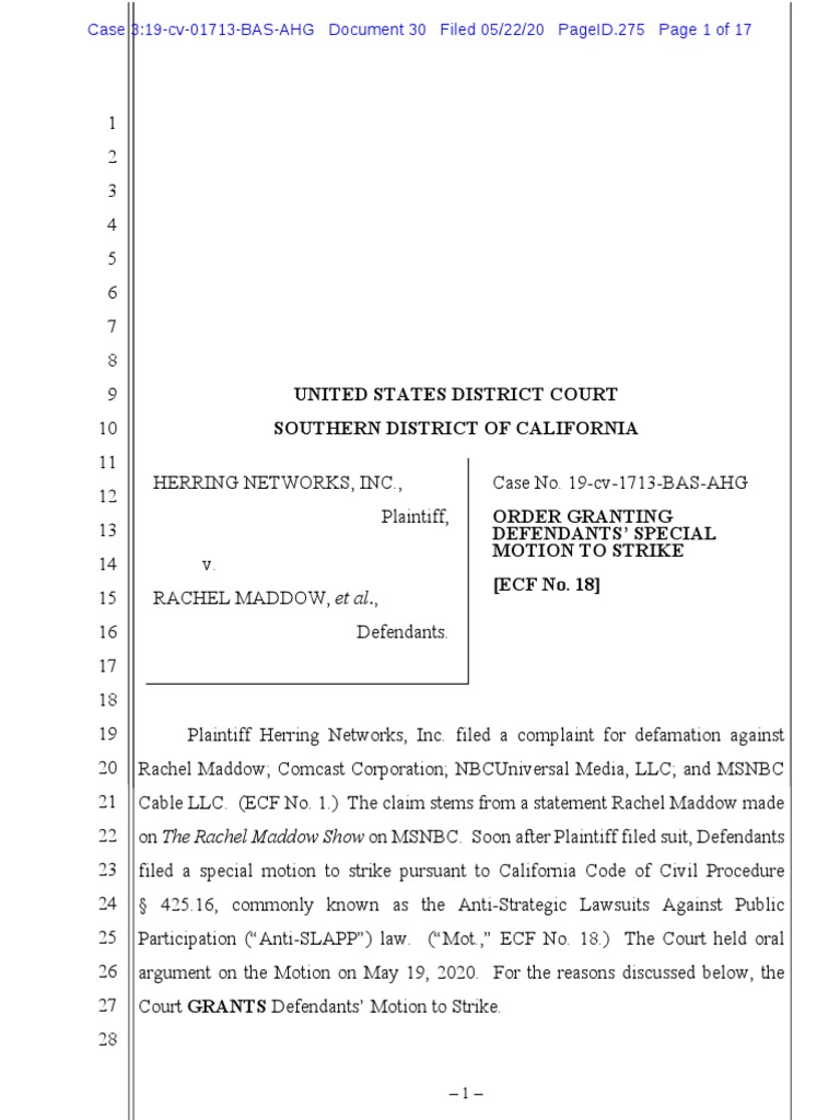 United States District Court Southern District of California | PDF ...
