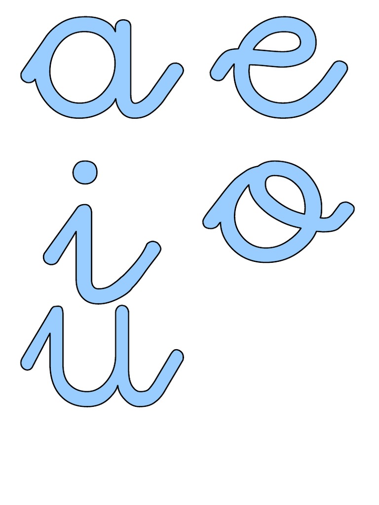 Alfabeto Cursiva Montessori | PDF