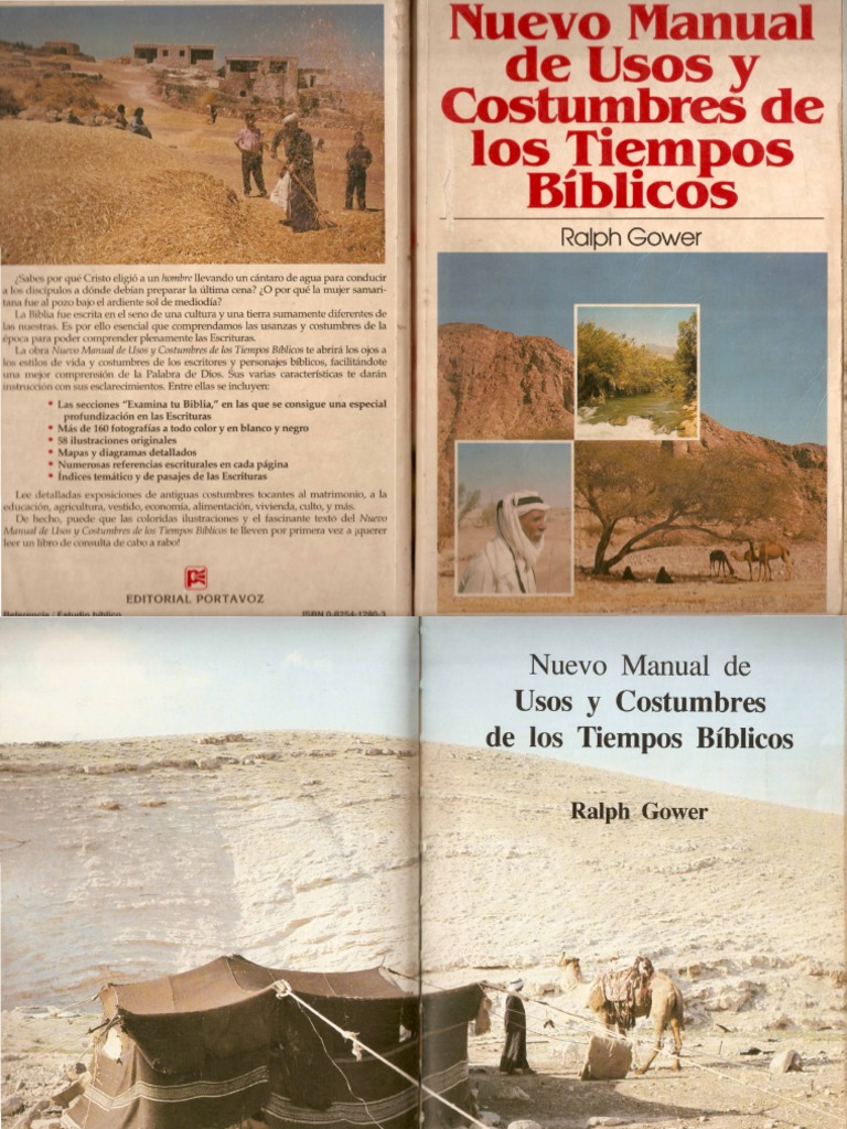 Ralph Gower Manual de Usos y Costumbres de Los Tiempos Biblicos I PDF | PDF