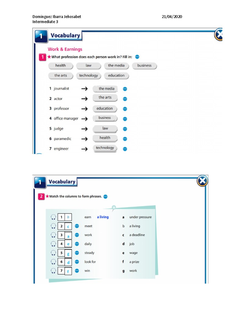 Review Vocabulary Unit1 | PDF