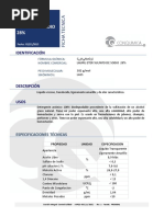 Ficha Tecnica y Hoja de Seguridad Alcohol Etilico Al 96% | PDF | Seguridad y salud ocupacional ...