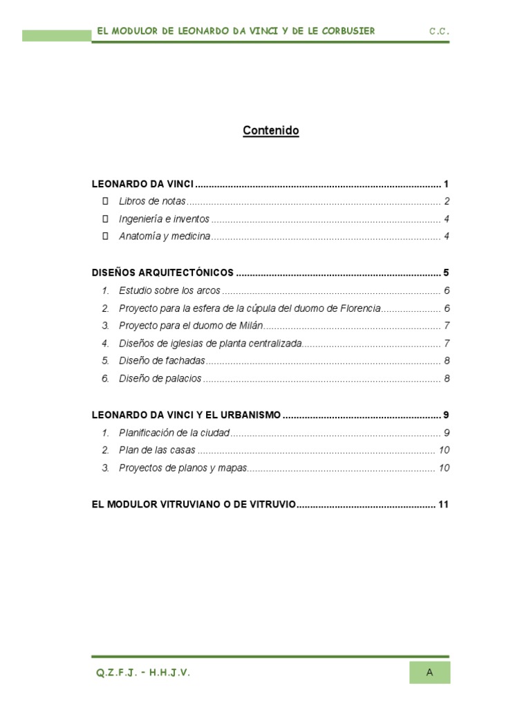 Modulor de Da Vinci | Descargar gratis PDF | Leonardo Da Vinci