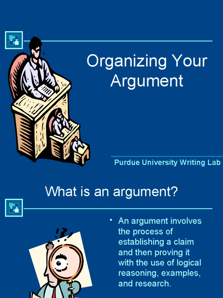 Organizing Your Argument: Purdue University Writing Lab | PDF ...