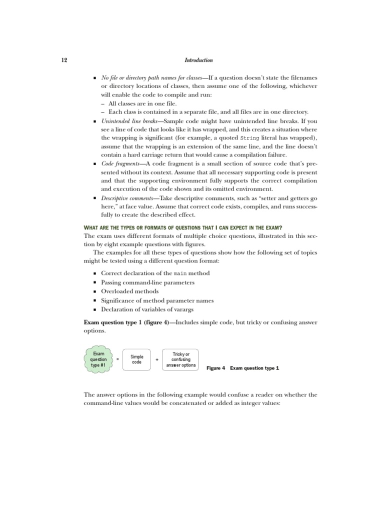 Handout3-TypesofQuestions-OCA Java SE 8 Programmer I PDF | PDF ...