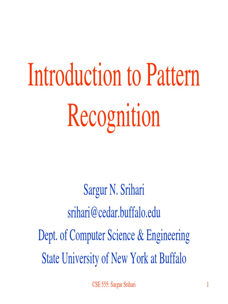 Chap1 Part1 PDF | PDF | Pattern Recognition | Machine Learning