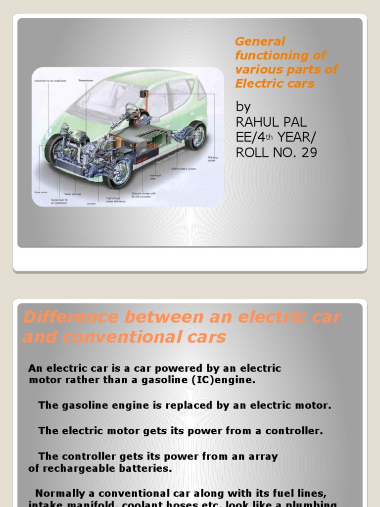 General Functioning of Various Parts of Electric Cars | PDF | Electric ...