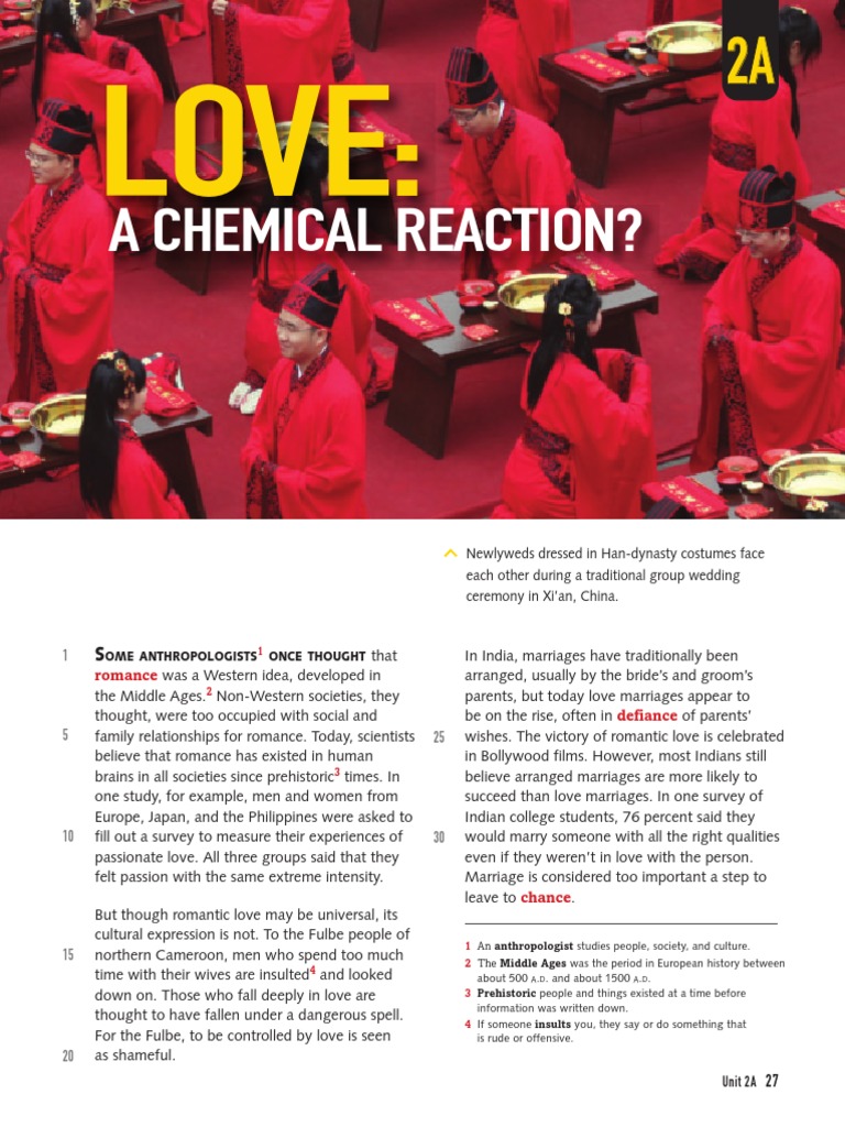 Reading Love and Attraction | PDF | Romance (Love) | Marriage