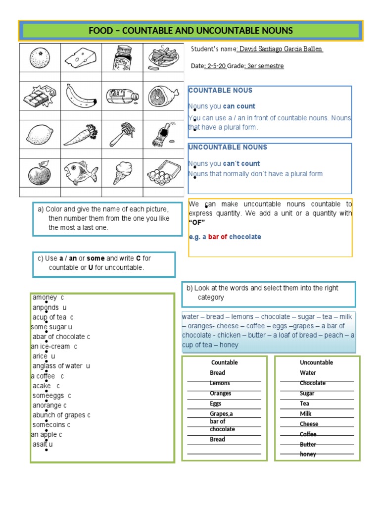 Vegetables Countable Or Uncountable