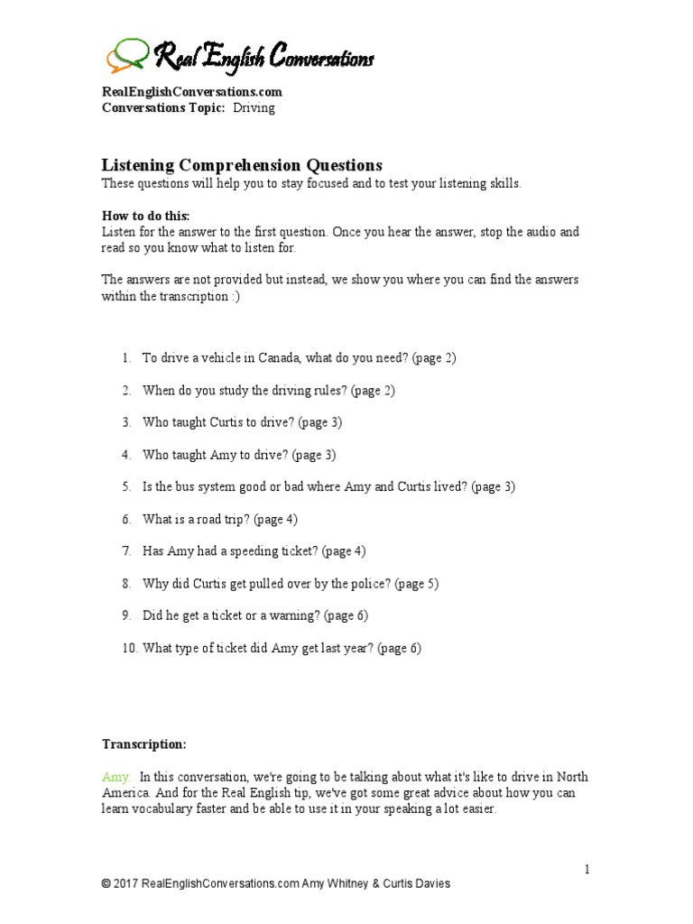 40 Lesson Notes Driving PDF | PDF | Vocabulary | Reading Comprehension