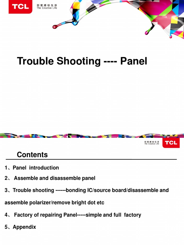 Trouble Shooting - Panel 20140612043059324 | PDF | Thin Film Transistor ...