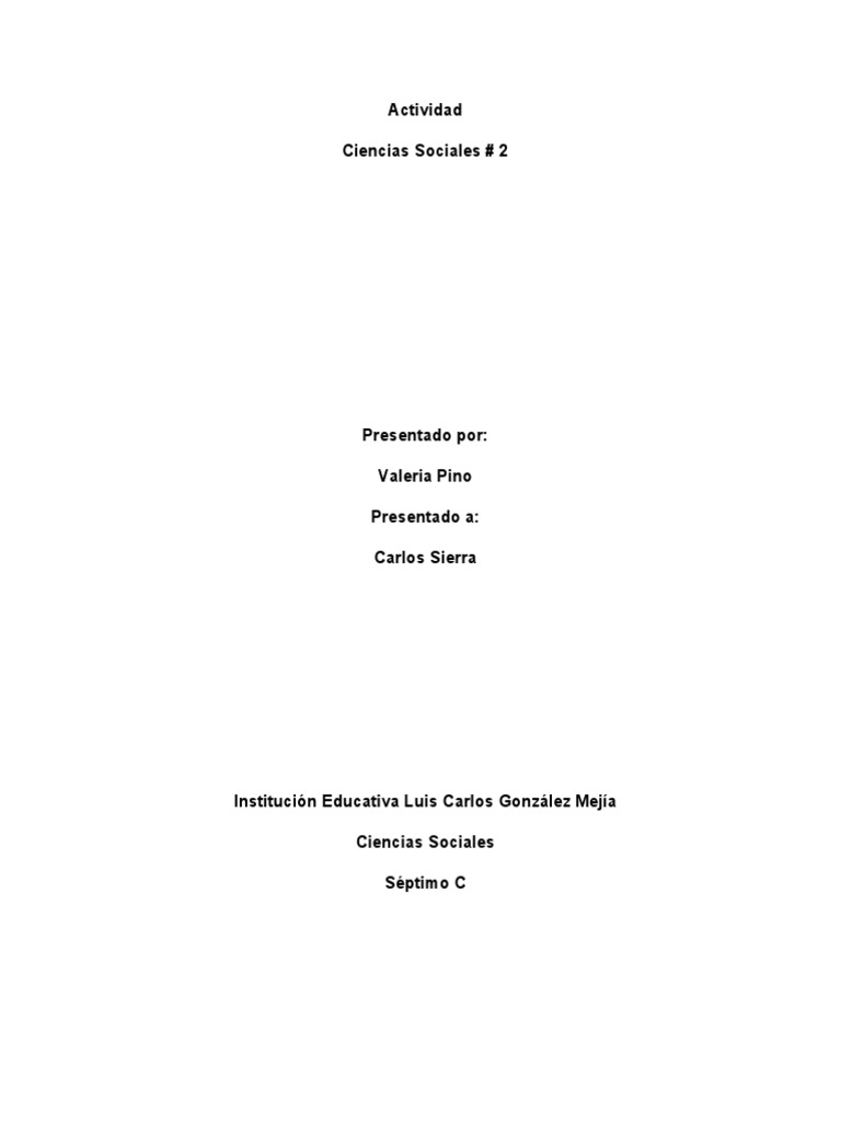 Ejercicio Sociales 2 Valeria Pino 7C | PDF | Imperio Inca | Idiomas