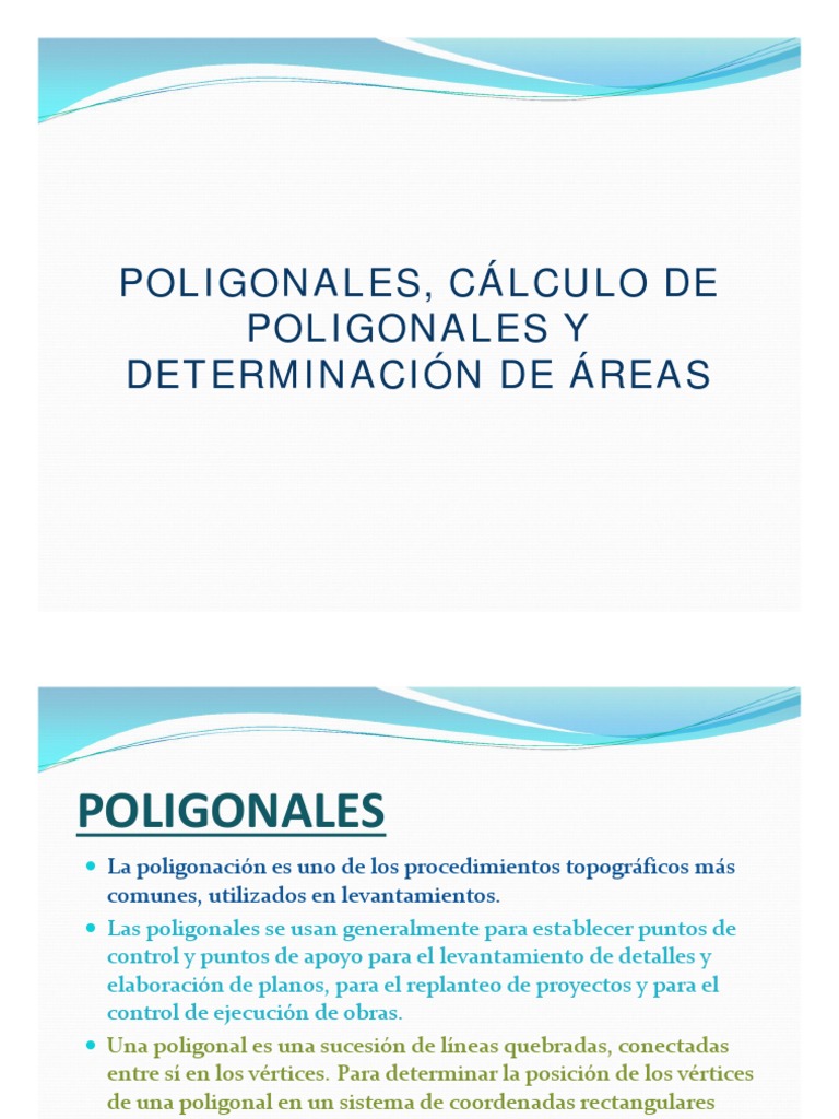 Poligonales | PDF | Topografía | Polígono