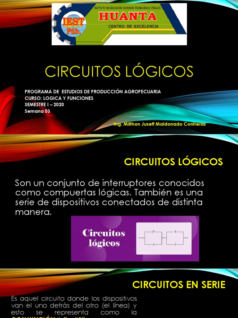 Semana 03 - Circuitos Logicos | PDF | Sintaxis (Lógica) | Proposición