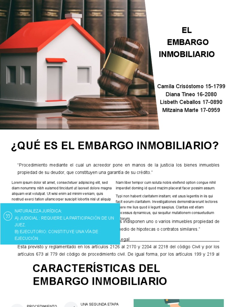 Embargo Inmobiliario | PDF | Hipoteca Comercial | Finanzas y ...