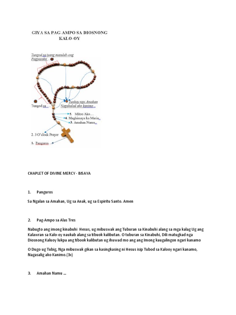 CHAPLET OF DIVINE MERCY Bisaya | PDF