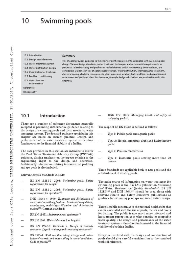 Swimming Pool PDF | PDF