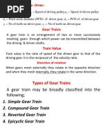 Real-Life Simple Gear Train Examples | PDF | Gear | Motion (Physics)