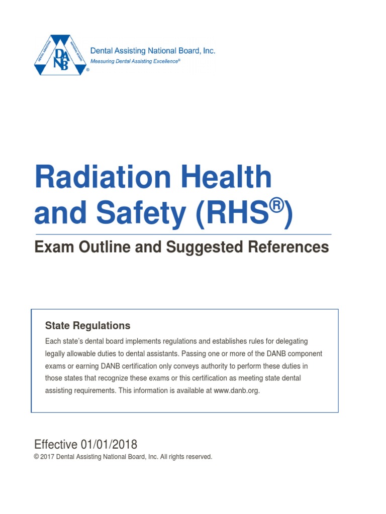 4203 RHS Exam Blueprint | PDF | Radiography | X Ray