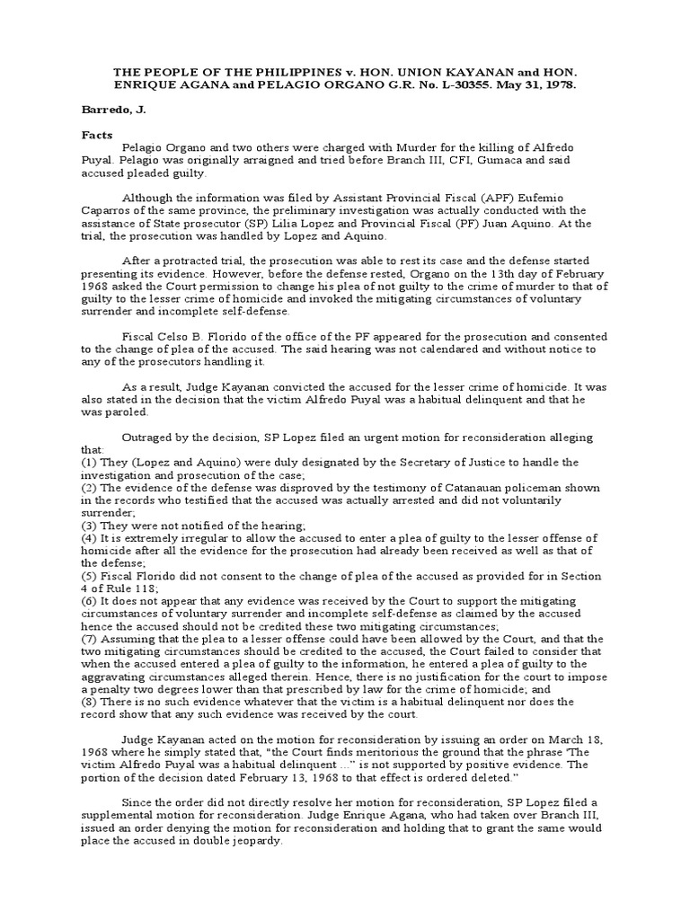 Crimpro Case Digest | PDF | Plea | Prosecutor