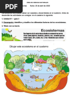 Sopa de Letras de ECOSISTEMAS Acuaticos: Palabras A Encontrar | PDF ...