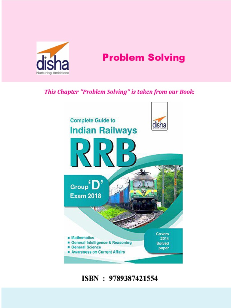 Problem Solving: This Chapter ''Problem Solving'' Is Taken From Our ...