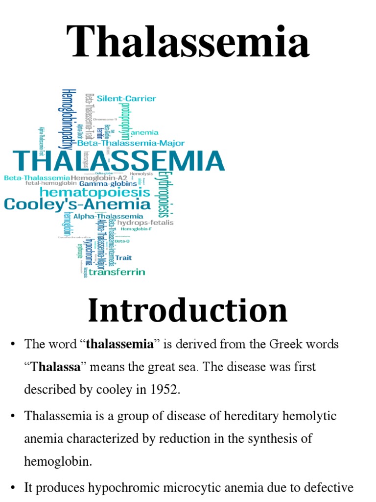 Thalassemia PDF | PDF | Anemia | Hematology