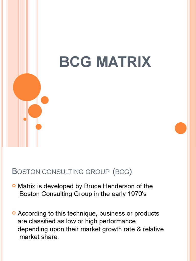 Lecture 2 BCG Matrix | PDF | Microeconomics | Economies