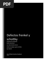 Defecto de Frenkel y Schottky | PDF