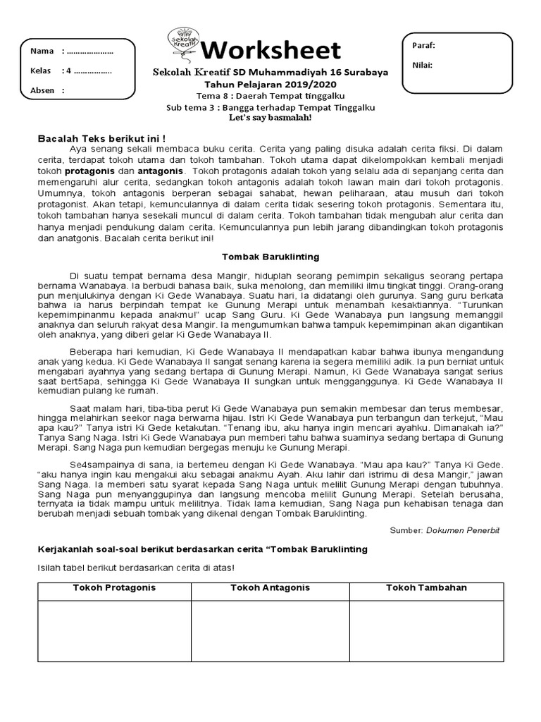 Daring Worksheet T8 ST3 | PDF