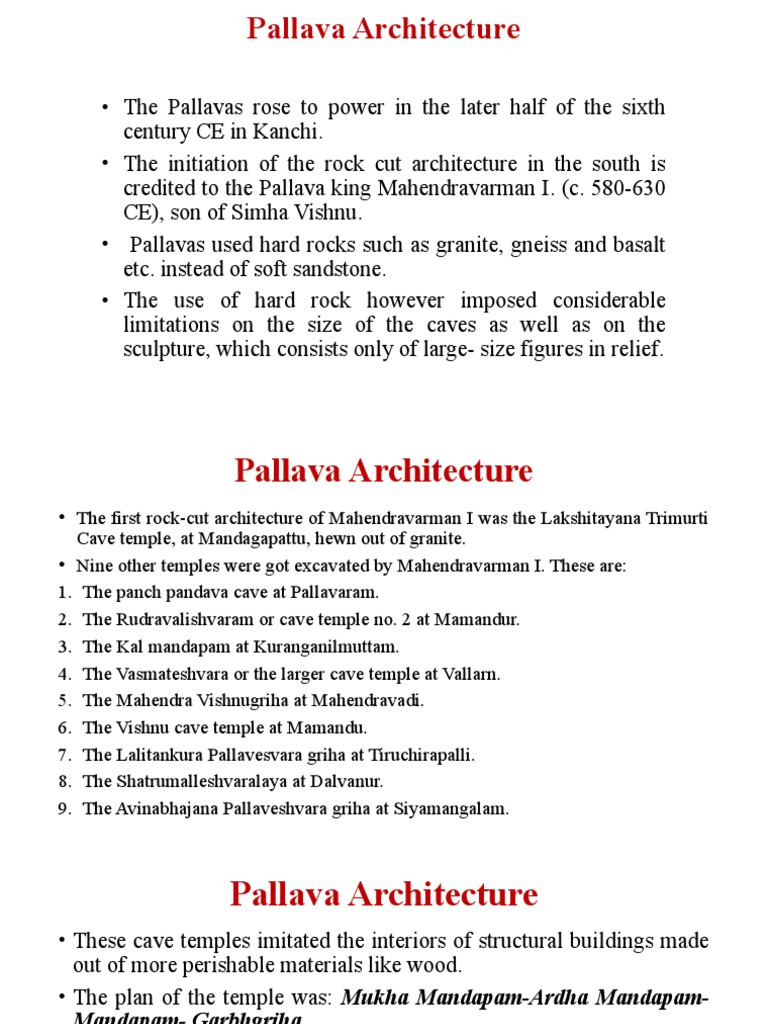 Pallava Architecture | PDF | Architectural Design | Architecture