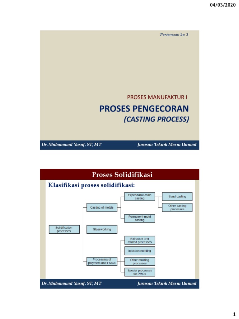 Pengecoran Logam | PDF