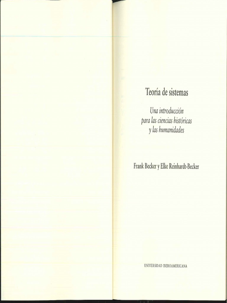 Becker Teoria de Sistemas PDF | PDF