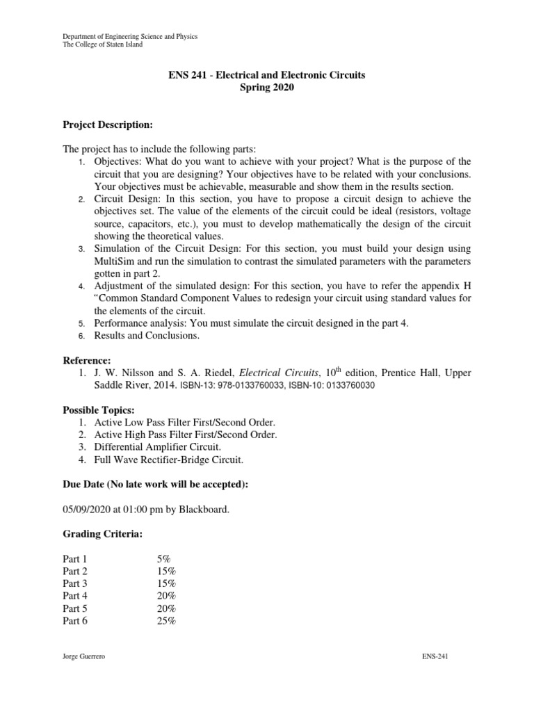 Final Project Guidelines PDF | PDF | Science & Mathematics | Computers