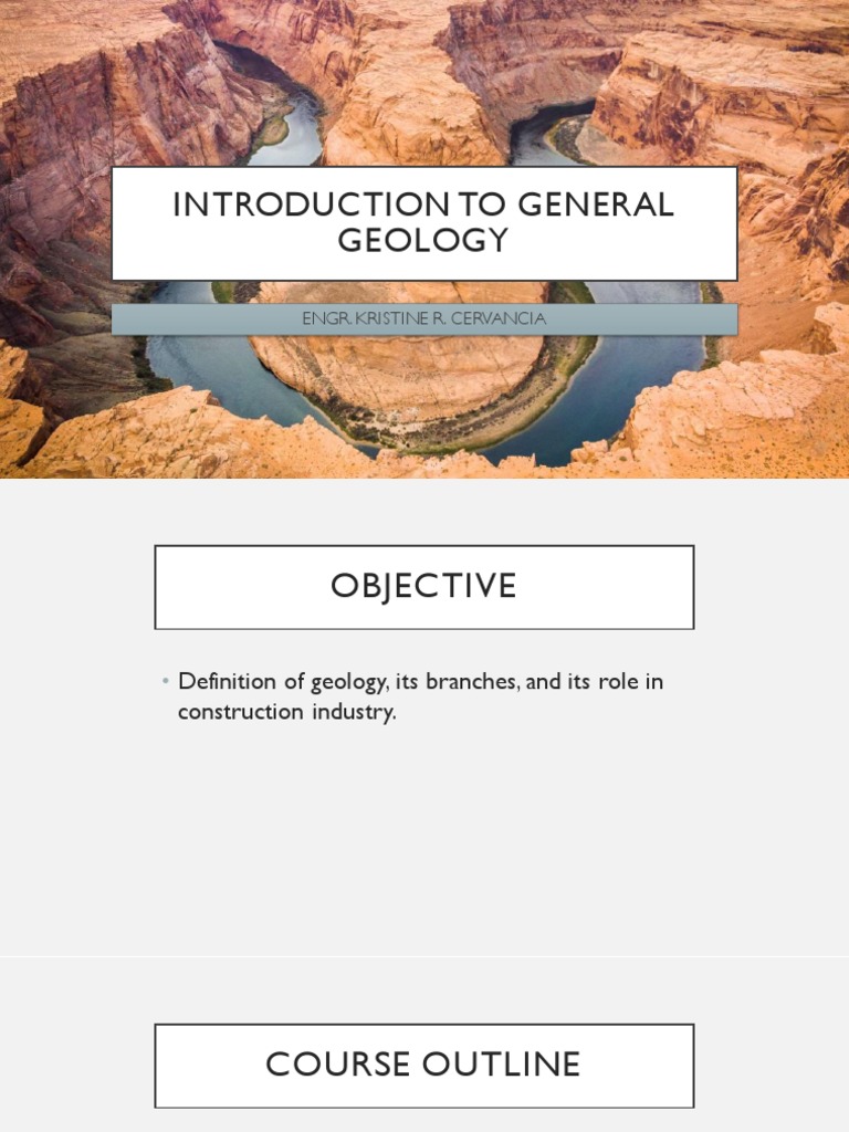 Introduction To Geology | PDF | Geology | Civil Engineering