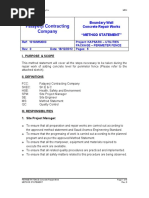 Method Statement For Pile Chipping and Capping Beam: Vascon Engineers ...