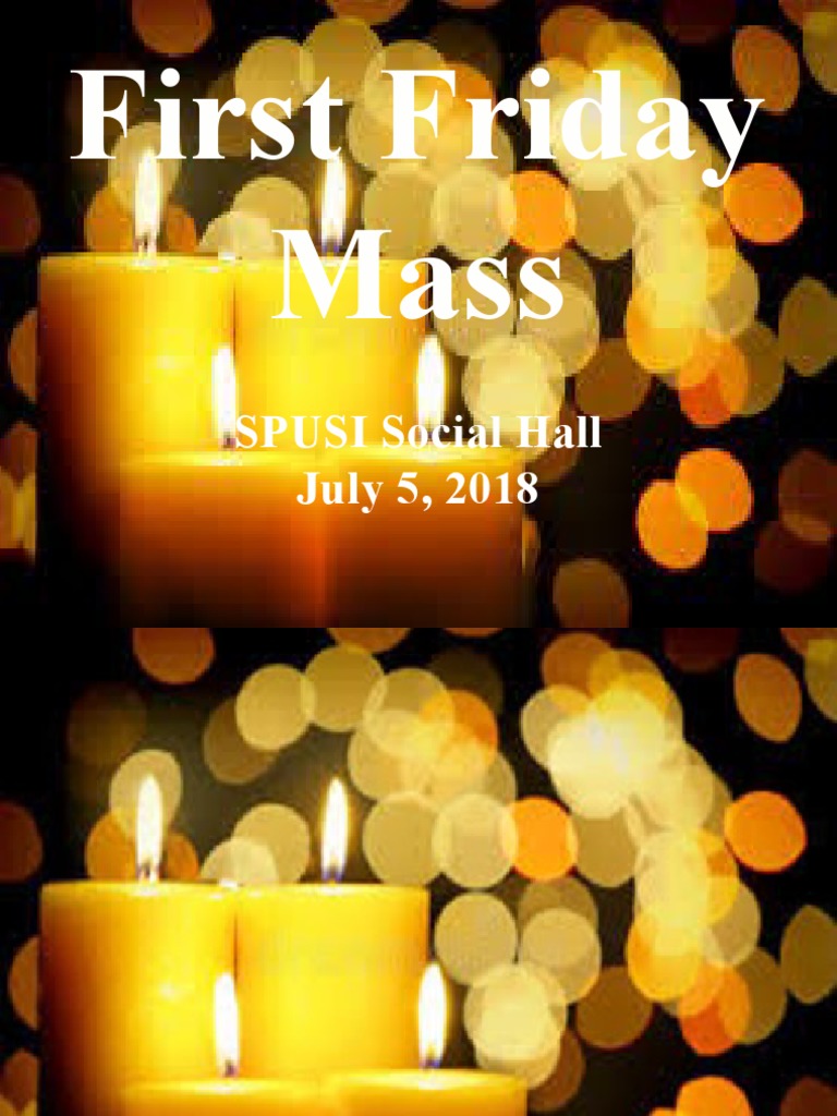 First Friday Mass Liturgy Guide | PDF | God The Father | Mercy