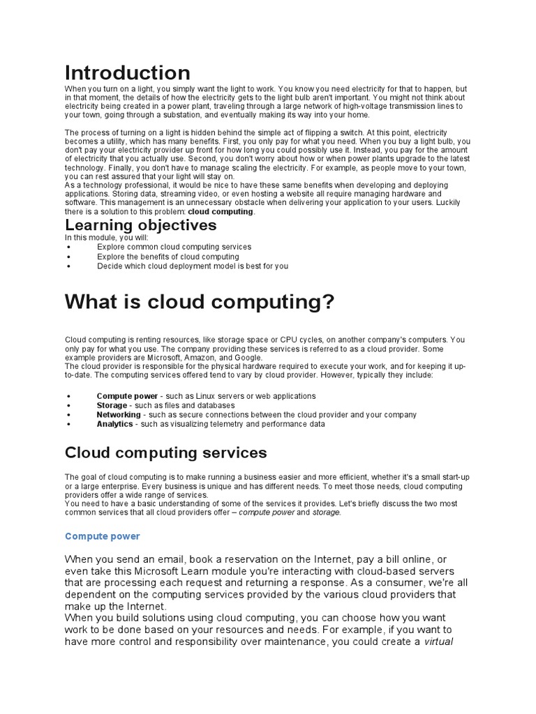 Azure Fundamentals | PDF | Platform As A Service | Cloud Computing