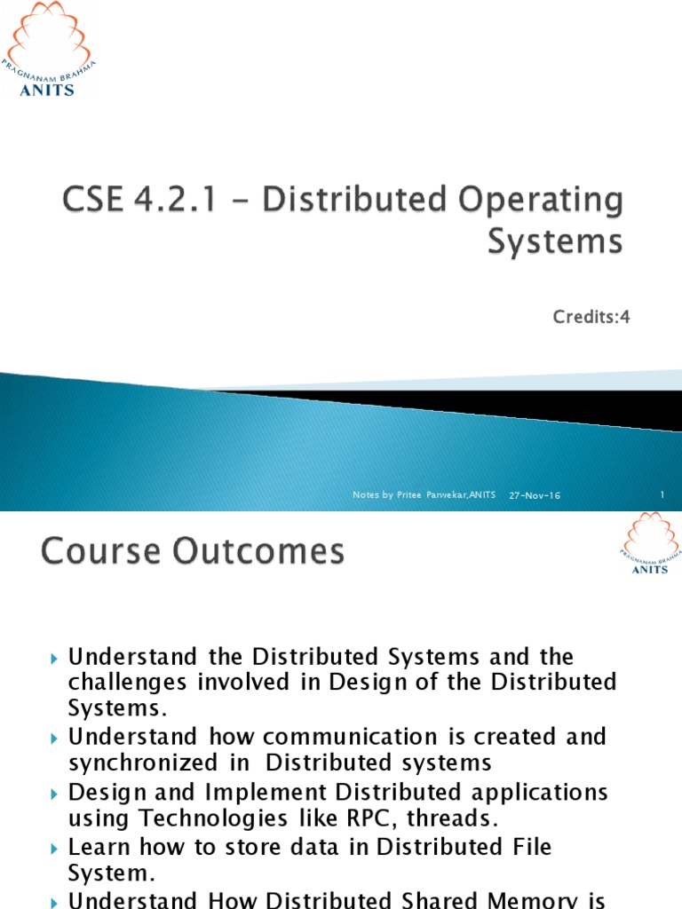 Distributed Operating System - Unit-I | PDF | Kernel (Operating System) | Operating System