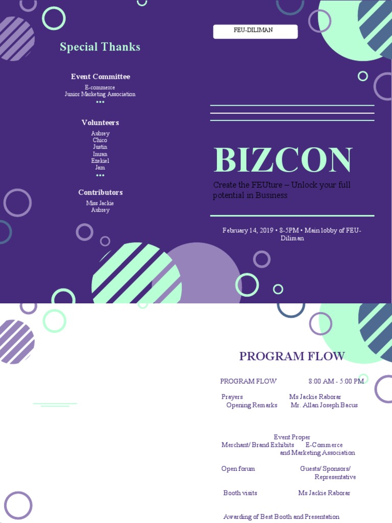 BIZCON 2019 Event Program Overview | PDF