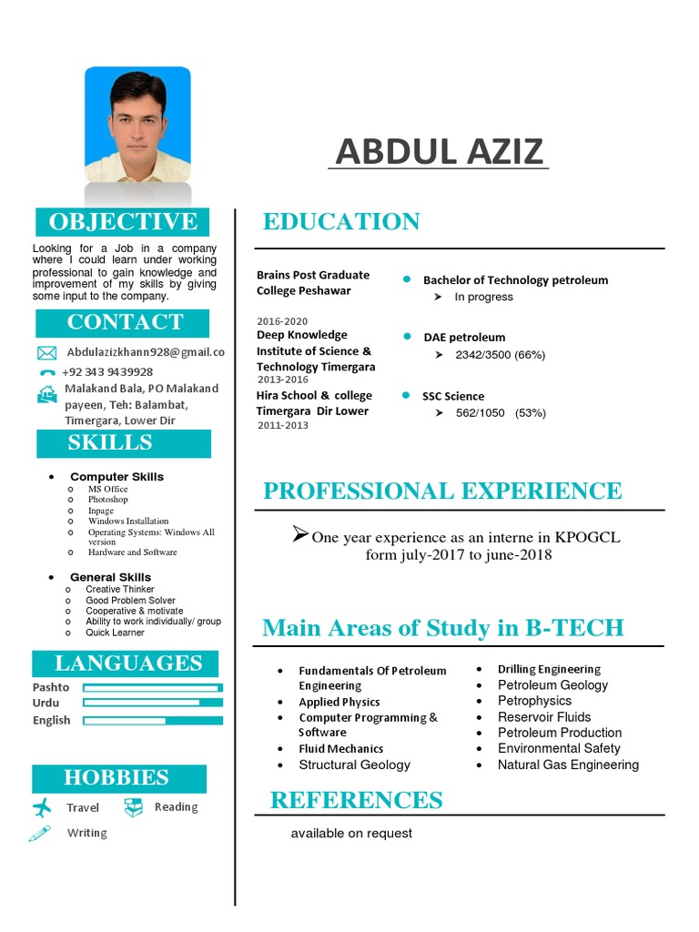 Petroleum Engineering Graduate Resume | PDF | Engineering | Learning