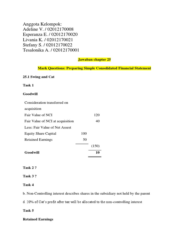 ACCA Chapter 25,26,27,28,29 | PDF | Goodwill (Accounting) | Companies