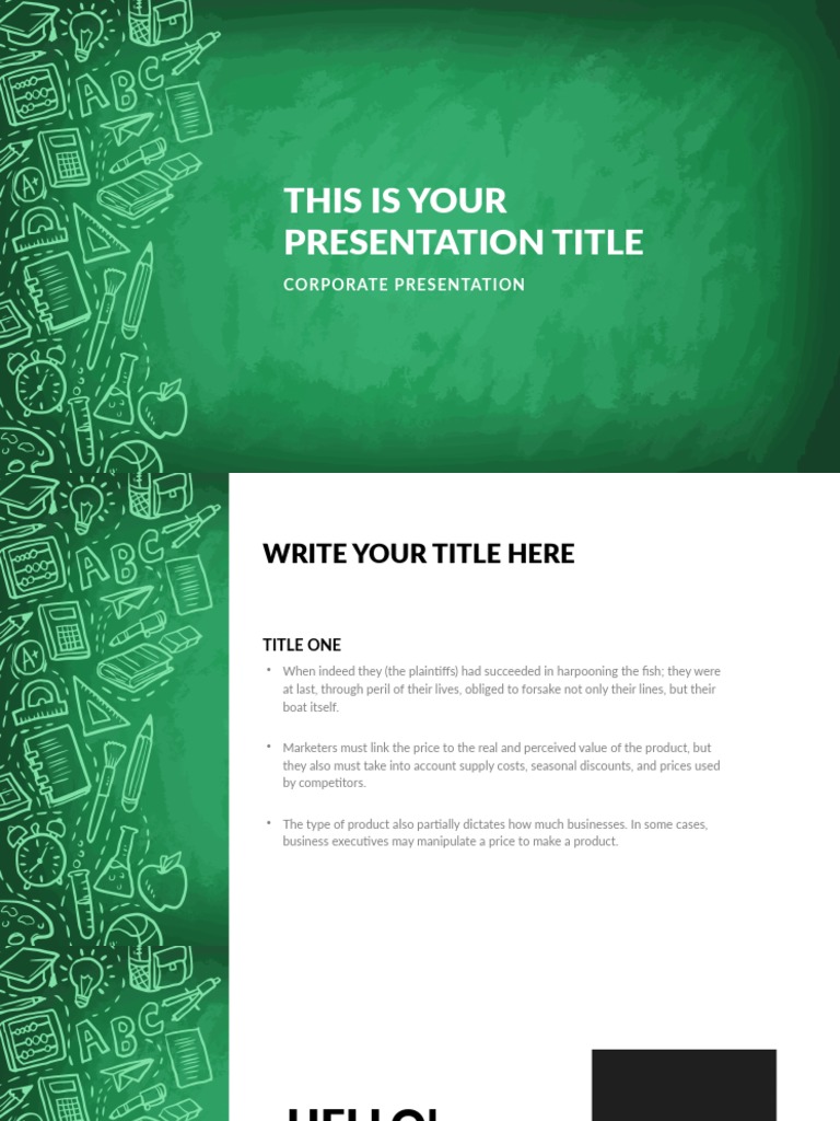 Greenboard Google Slides by Graphicpanda | PDF | Media Manipulation ...