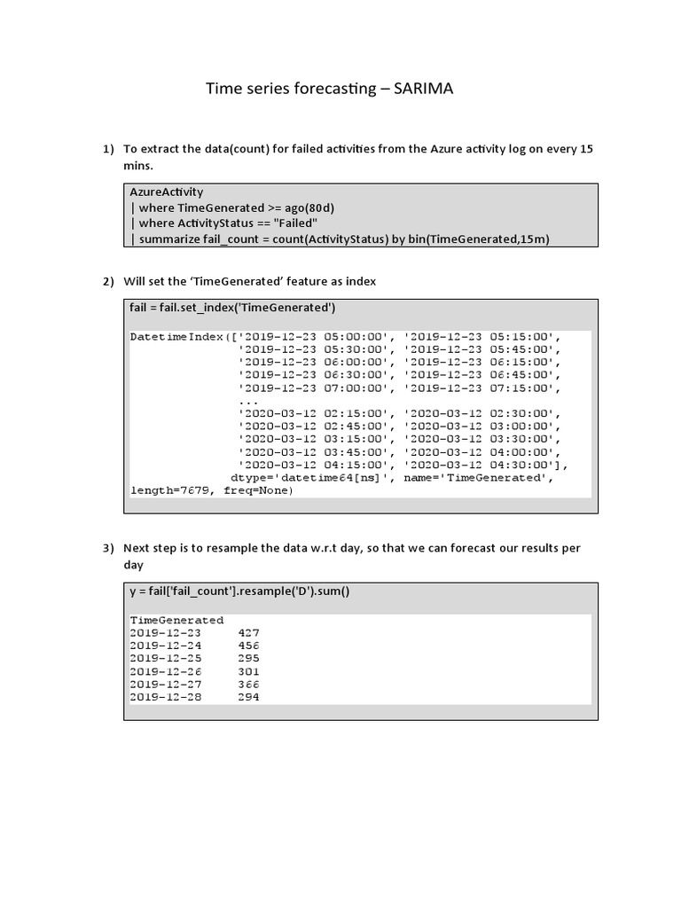 Time Series Forecasting | PDF | Autoregressive Integrated Moving ...