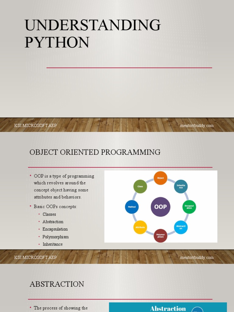 Understanding Python: Ksi Microsoft Aep | PDF | Object Oriented ...