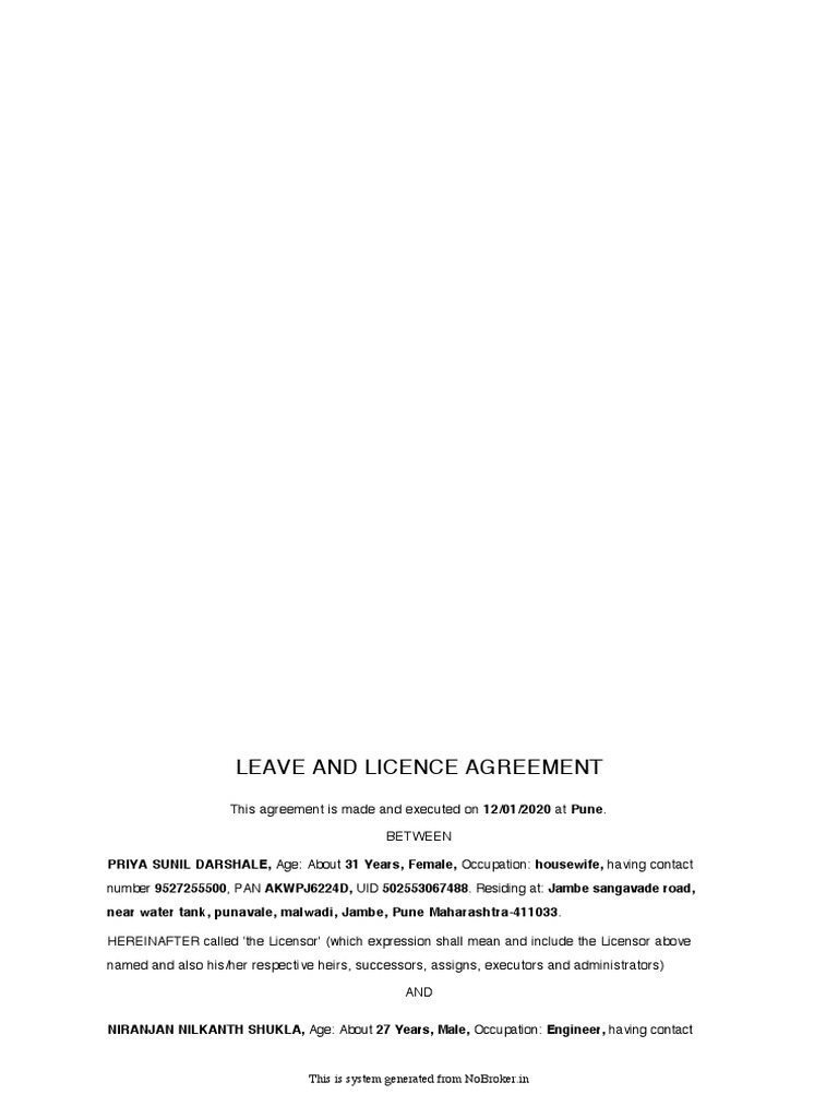 Rental | PDF | Landlord | License