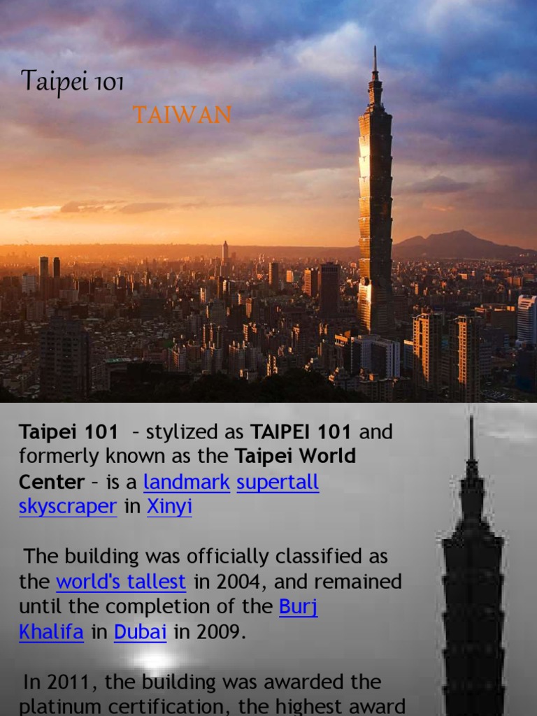 Taiwan: Taipei 101 | PDF | Structural Engineering | Building Technology
