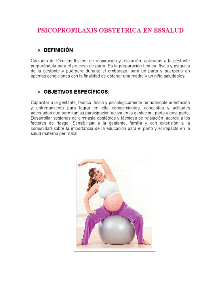 Psicoprofilaxis Obstetrica en Essalud | PDF | Parto | El embarazo